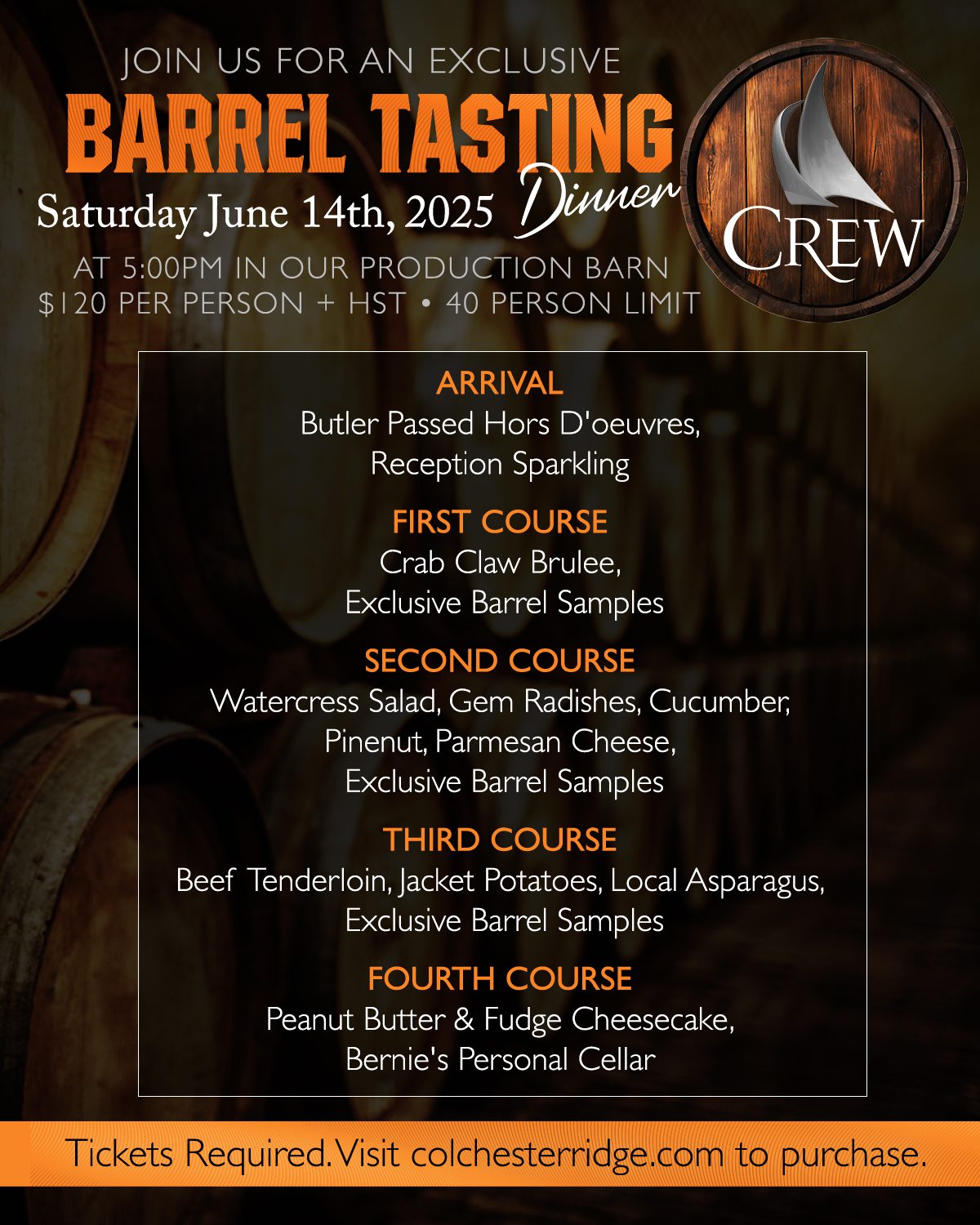 Events for June 2025 – Colchester Ridge Estate Winery