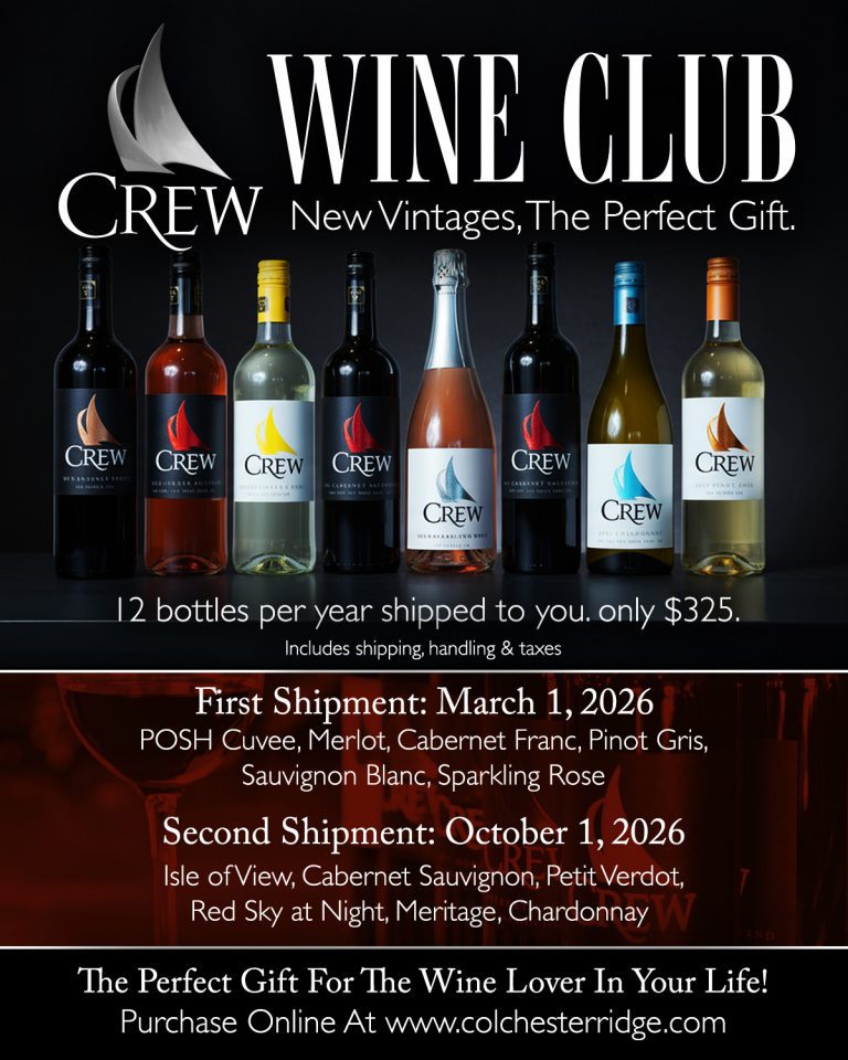 CREW Wine Club | Colchester Ridge Estate Winery